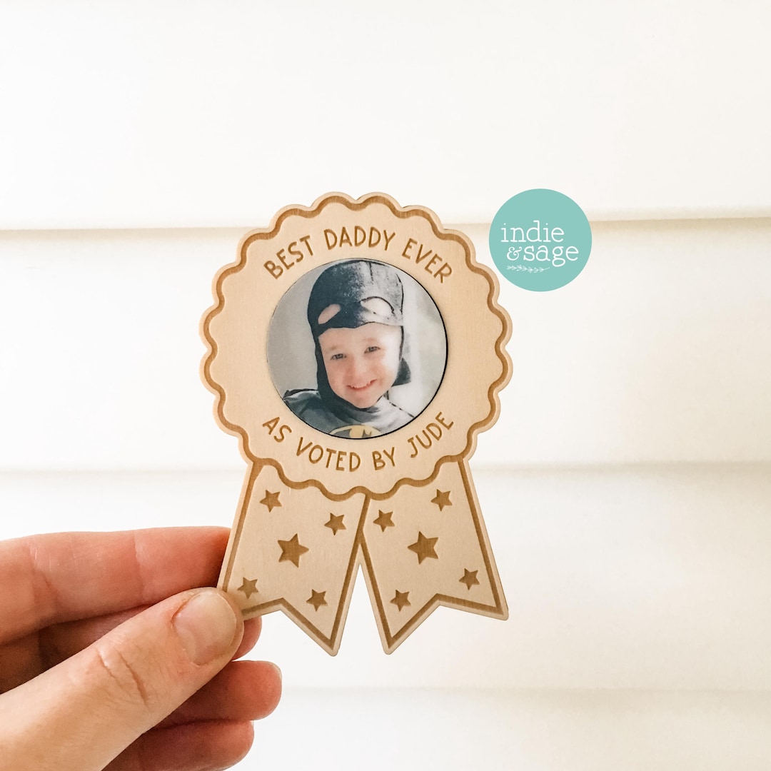 Best Dad Ever Personalised Photo Fridge Magnet, Daddy Gifts, Dad ...