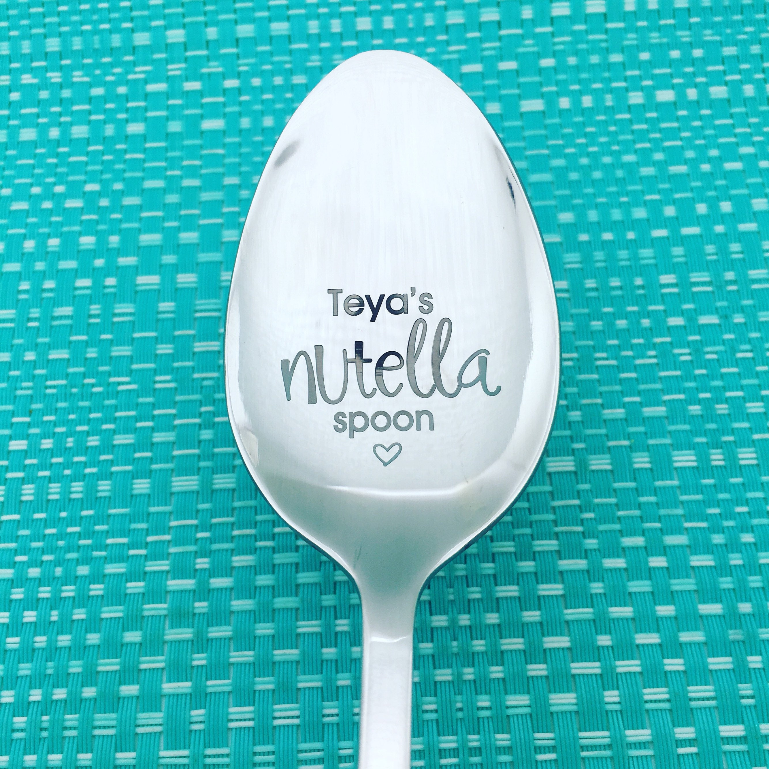 Personalised Nutella Spoon Nutella Spoon, Easter Gifts, Easter Basket ...