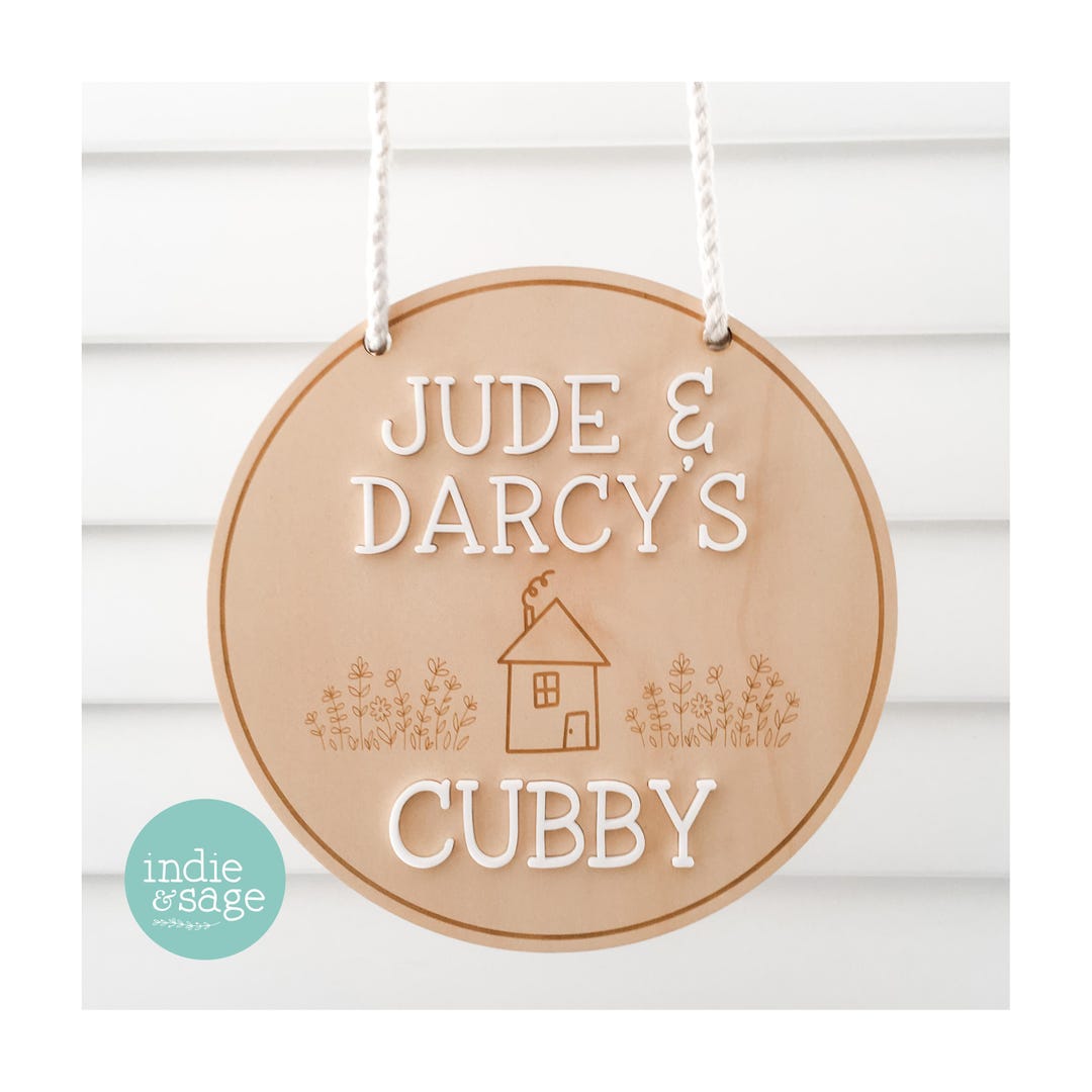 Personalised Kids Cubby House Sign, Cubby House, Playroom Sign, Kid's ...