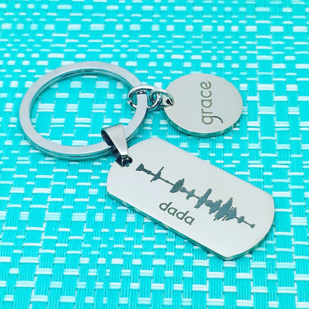 Engraved Sound Wave, Personalized Gift for Him, Christmas Gift for ...