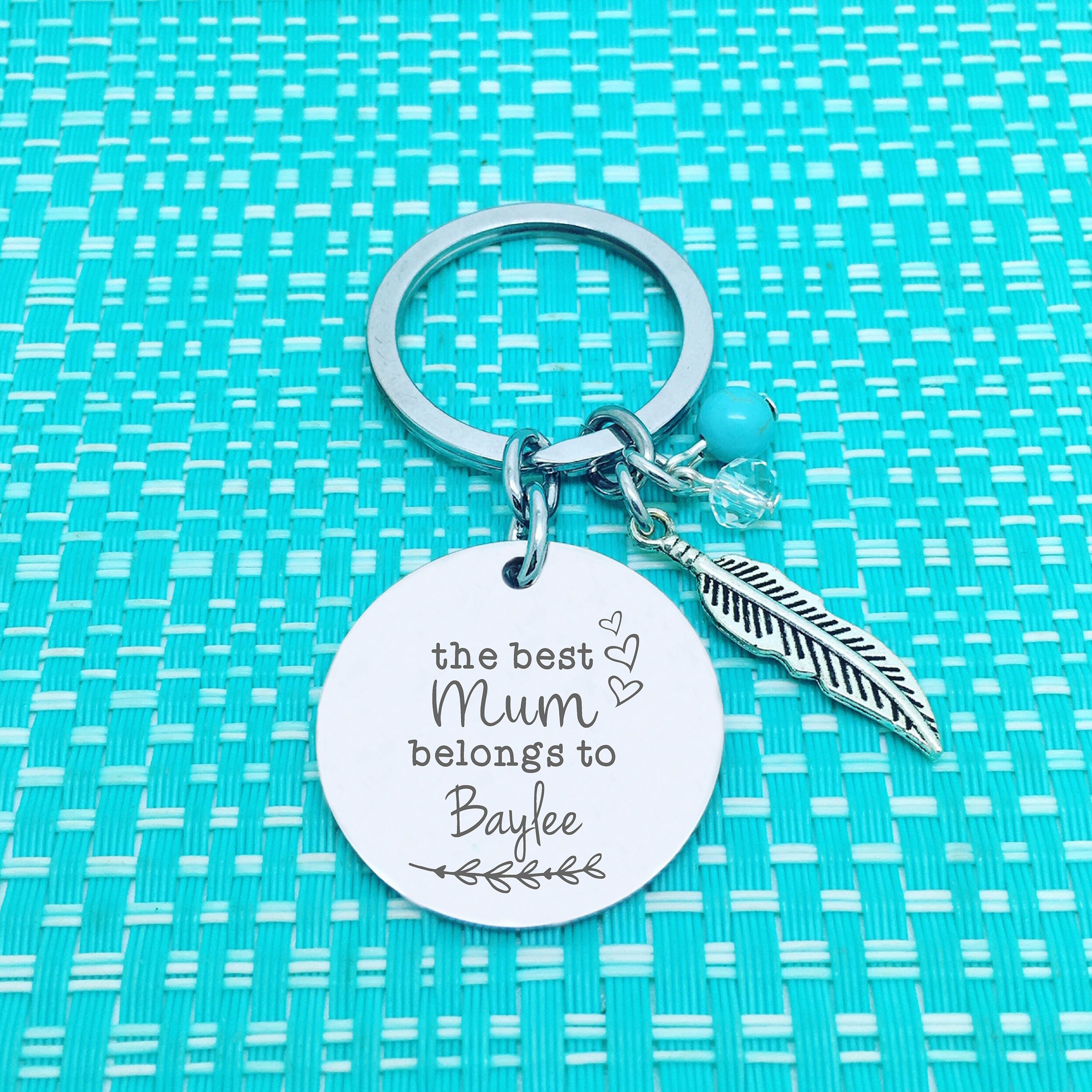 Personalized Mum Keychain Gift for Mum Mothers Day Best Mom - Etsy