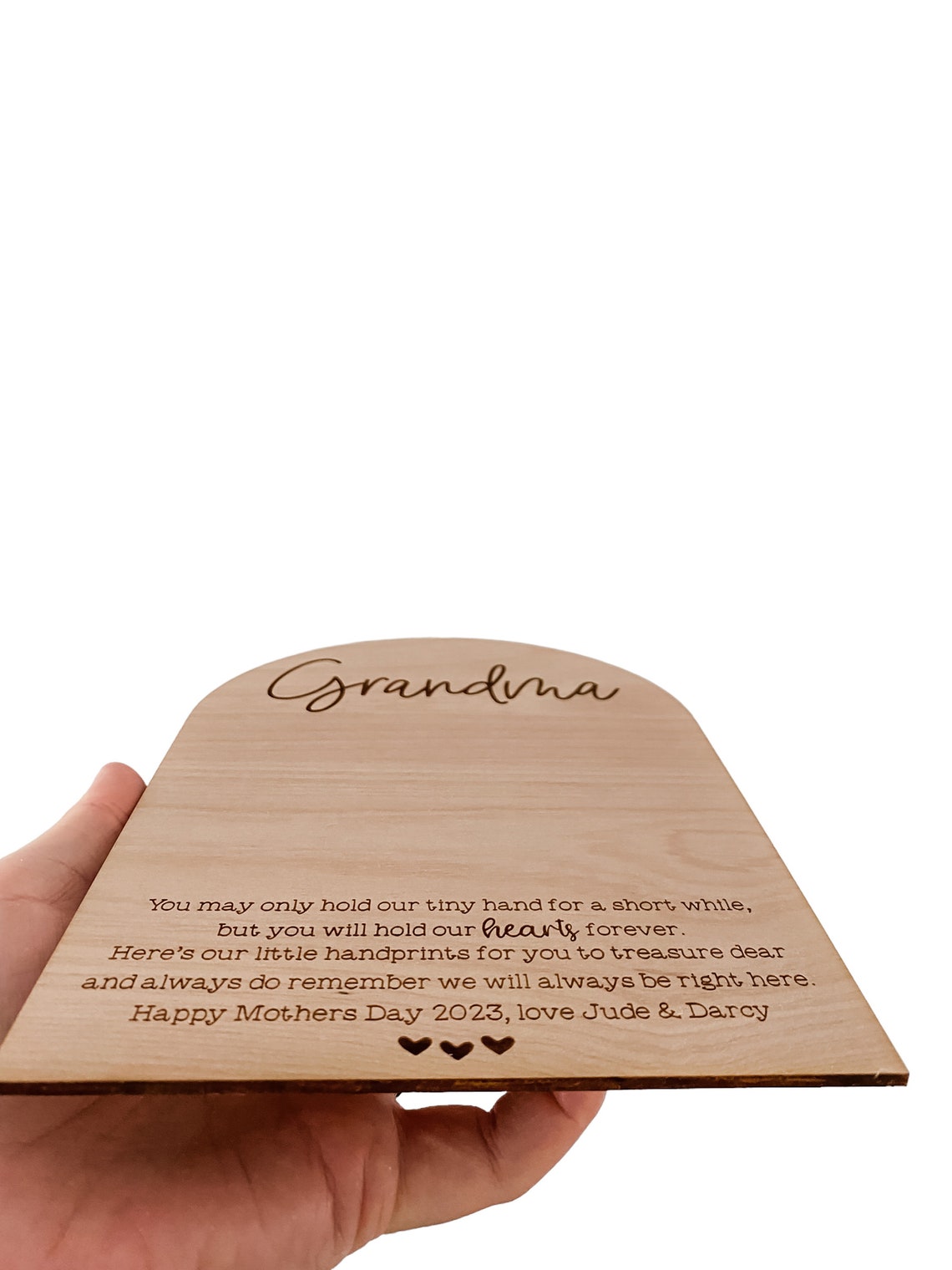 Personalised Hand Print Plaque for Mothers Day, Mothers Day Gift for ...