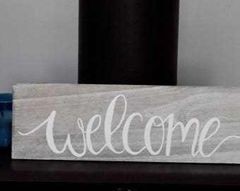 Wooden welcome sign | Etsy