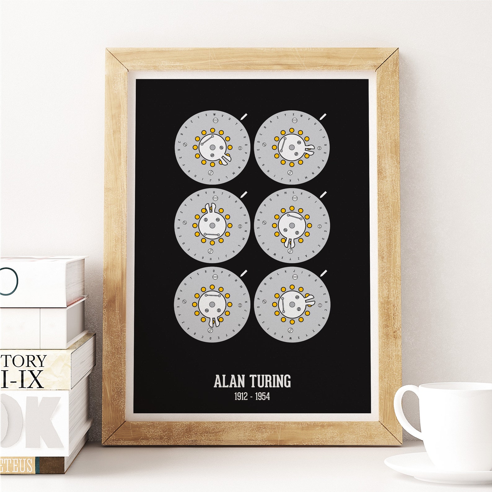 Alan Turing Machine Print Geek Wall Art Programmer Gift - Etsy