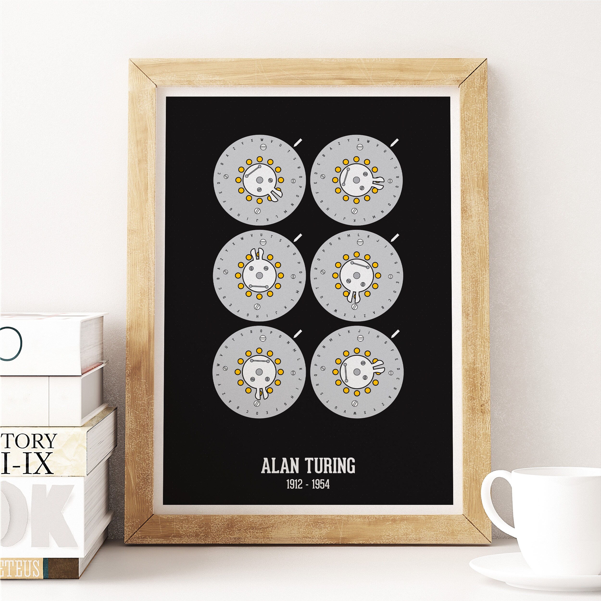 Alan Turing Machine Print Geek Wall Art Programmer Gift - Etsy