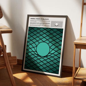 General Theory of Relativity Poster for College, or Dorm, Theoretical ...