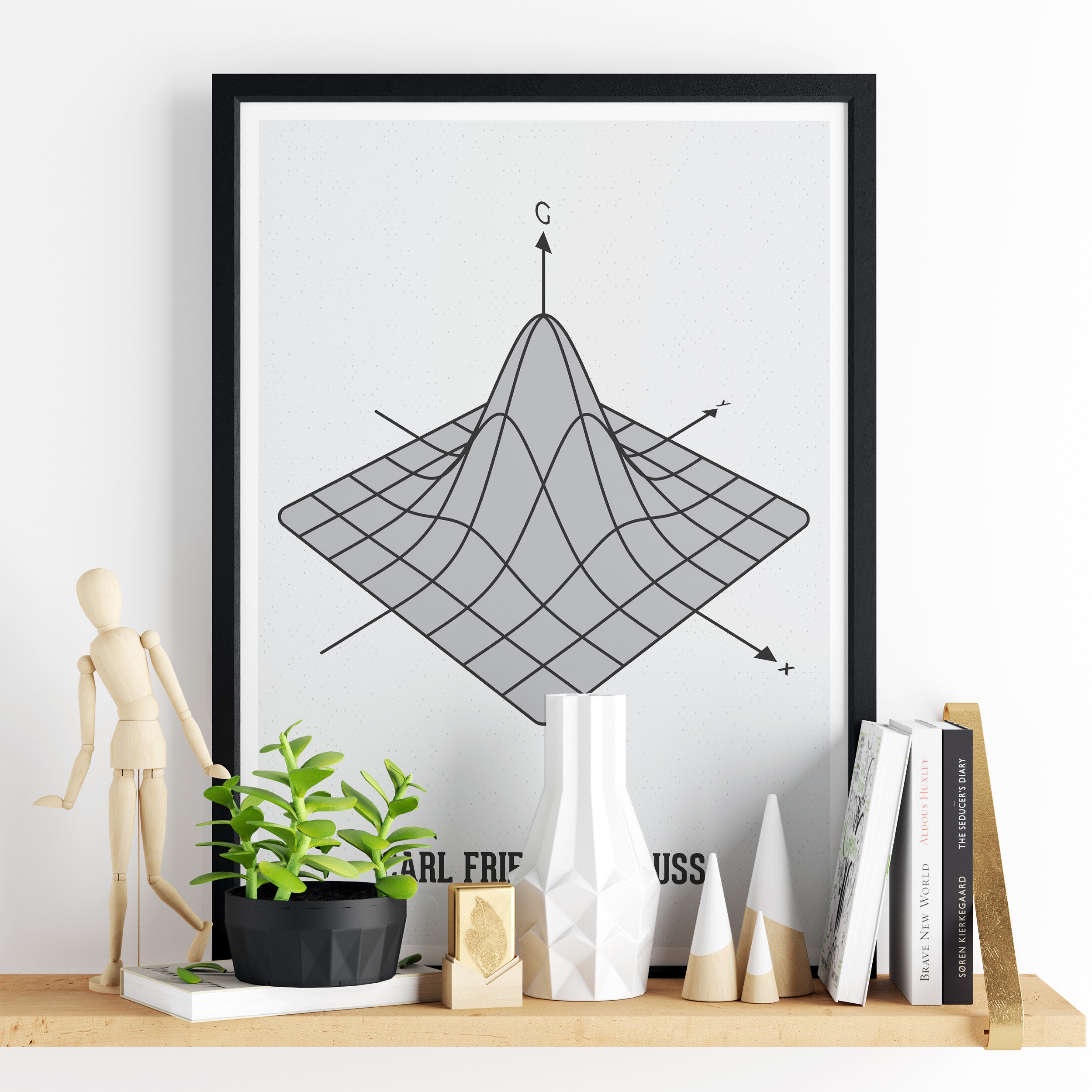 Gaussian Distribution Print: Educational Math Poster, Classroom Decor ...