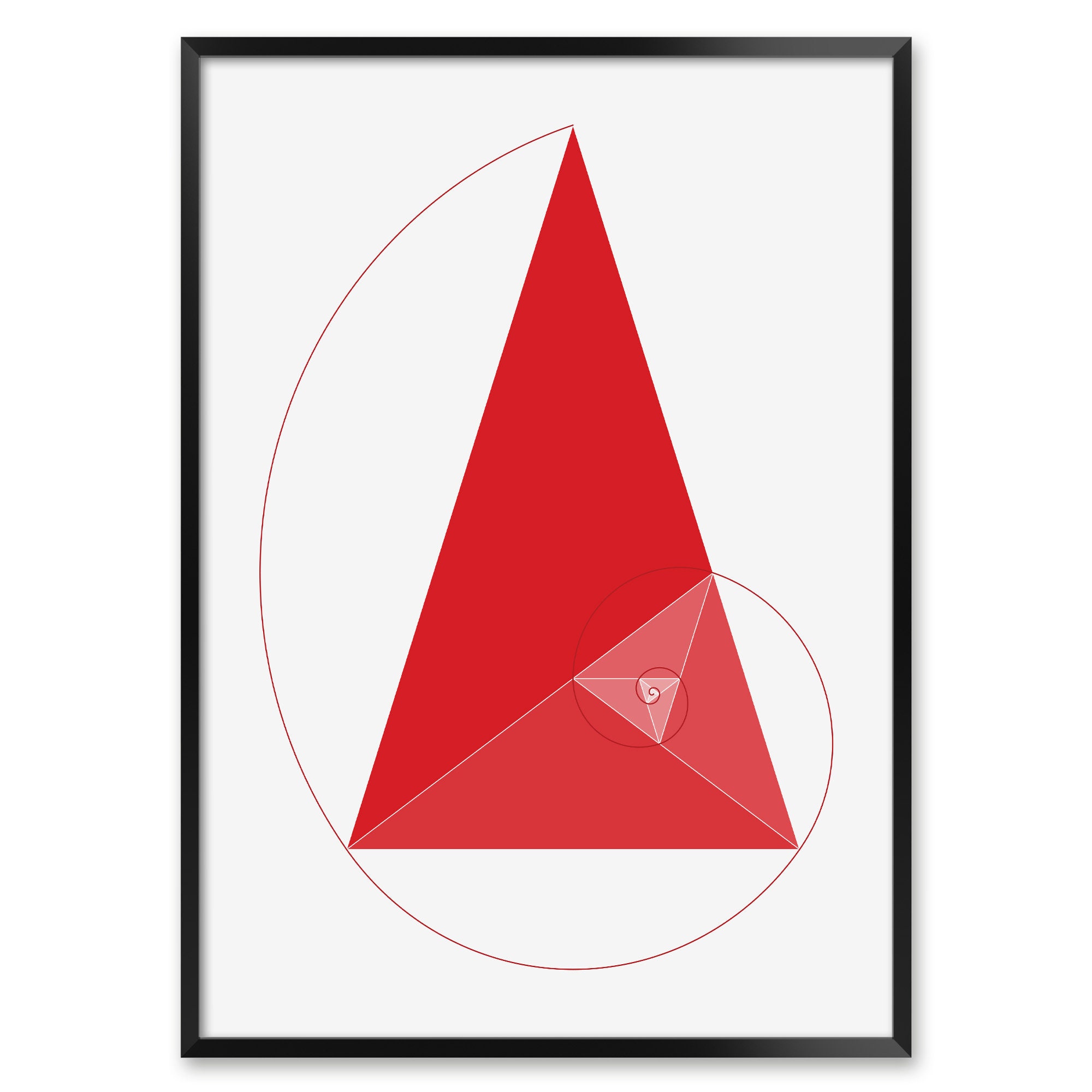 Fibonacci Triangle Print Golden Ratio Poster Golden Ratio - Etsy