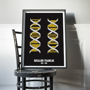 Rosalind Franklin DNA Print, Famous Scientist Poster, Women in Science ...