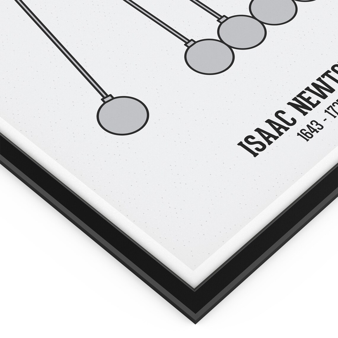 Isaac Newton Poster Newton's Cradle Print Gravity Print - Etsy