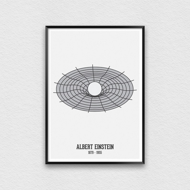 Einstein Wall Art Albert Einstein Poster Science Decor - Etsy