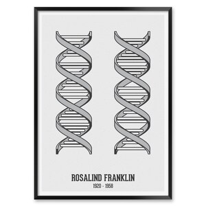 Rosalind Franklin DNA Print, Famous Scientist Poster, Women in Science ...