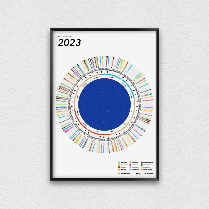 2023 Astronomical Calendar With Celestial Events Astronomy - Etsy 2023 Astronomical Calendar With Celestial Events Astronomy - Etsy
