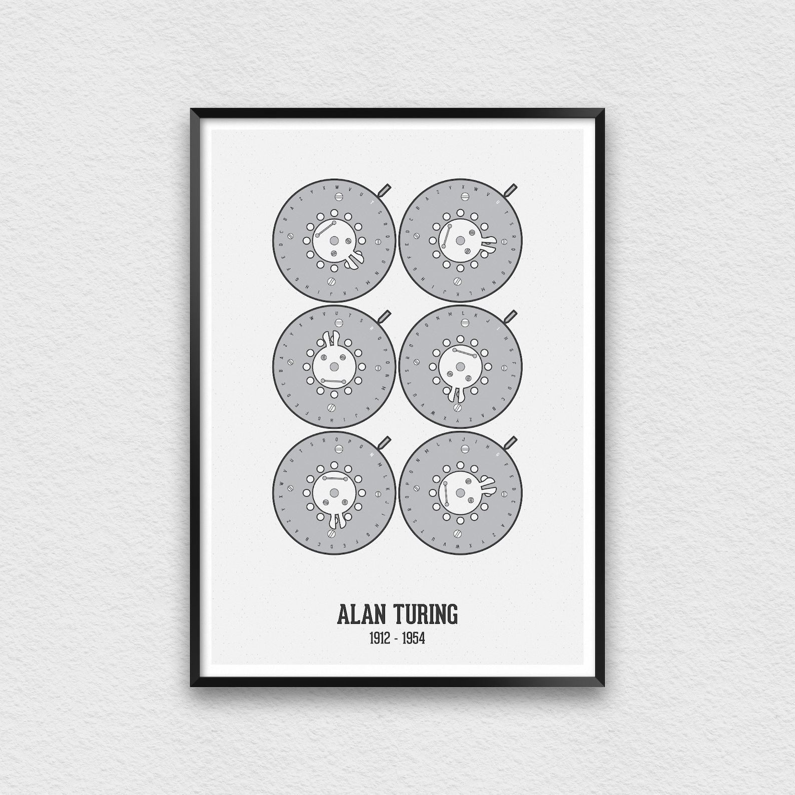 Alan Turing Machine Print Geek Wall Art Programmer Gift - Etsy