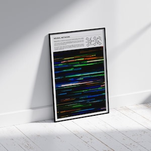 Neural Network Print for Data Scientists, Machine Learning Poster for ...
