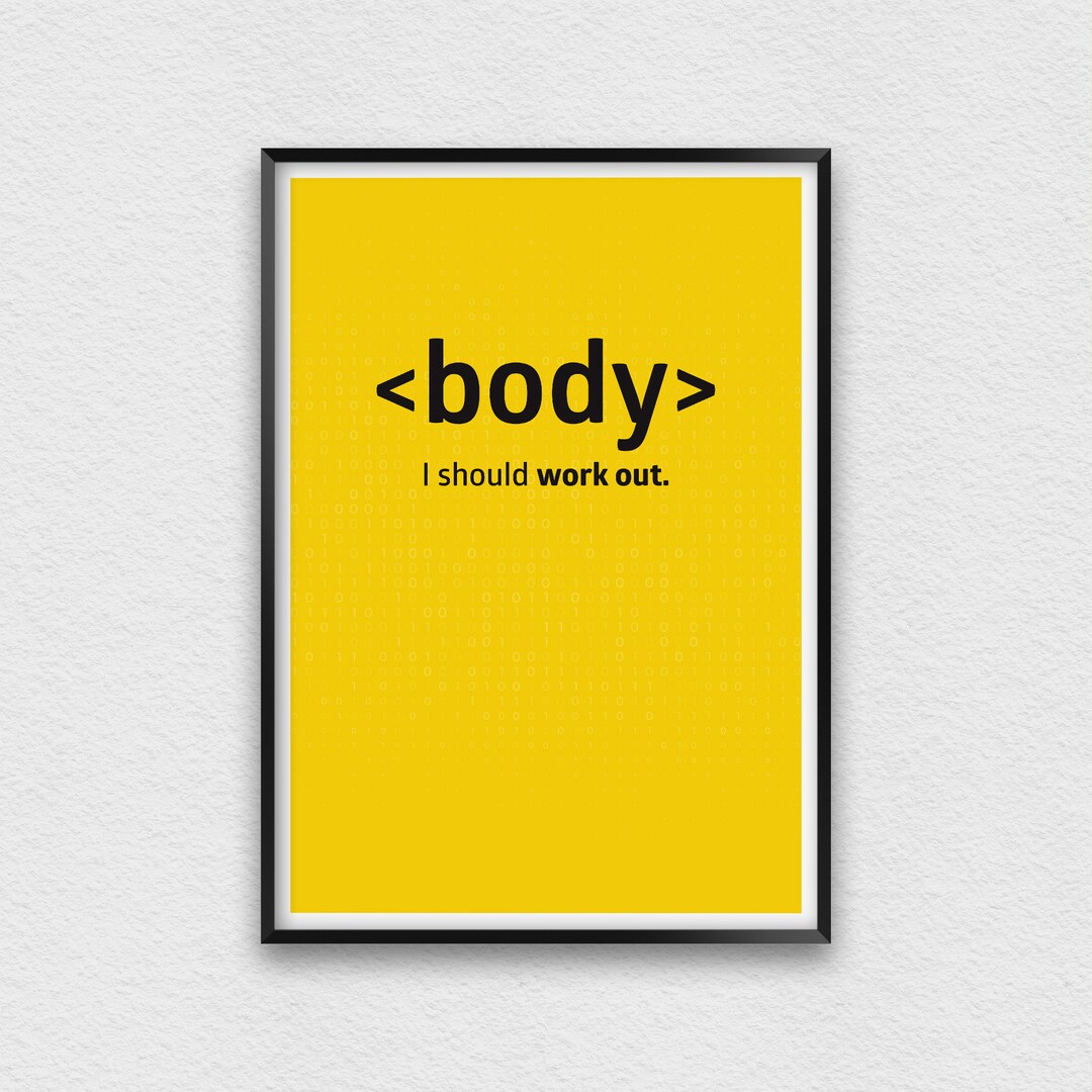 Humorous Print for Web Designers, Coder Inspirational Quote Poster, Web ...