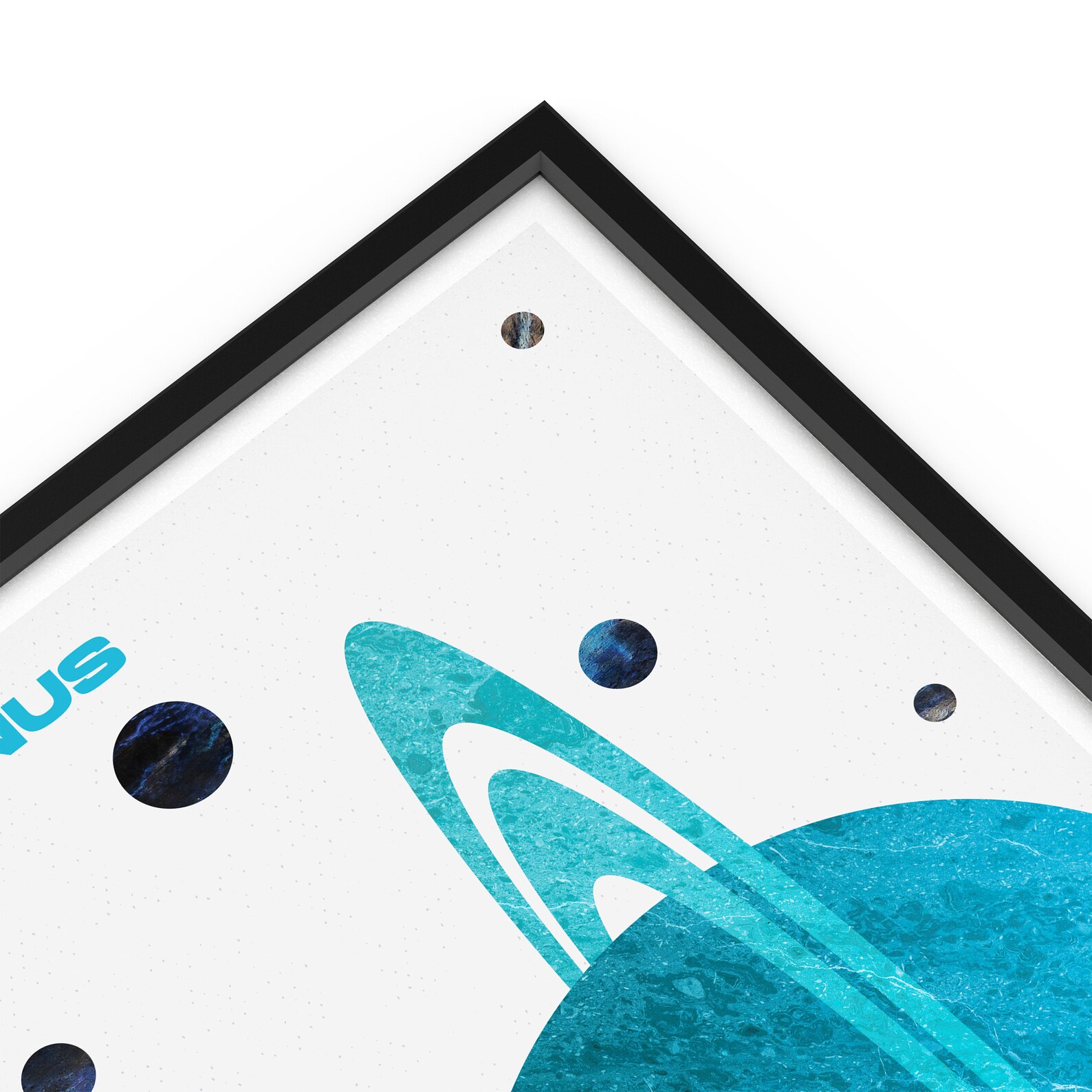 Uranus Wall Art Print Marble Planets Poster Series Solar - Etsy