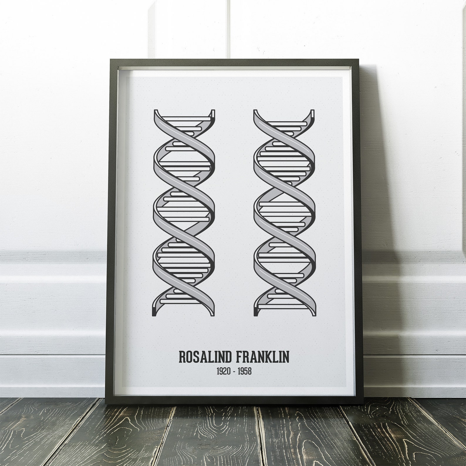 Rosalind Franklin DNA Print Famous Scientist Poster Women in - Etsy