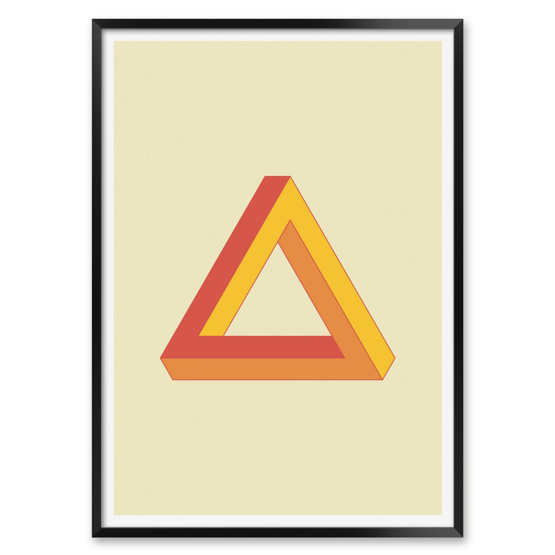 Retro Style Penrose Triangle Poster Sacred Geometry Art - Etsy