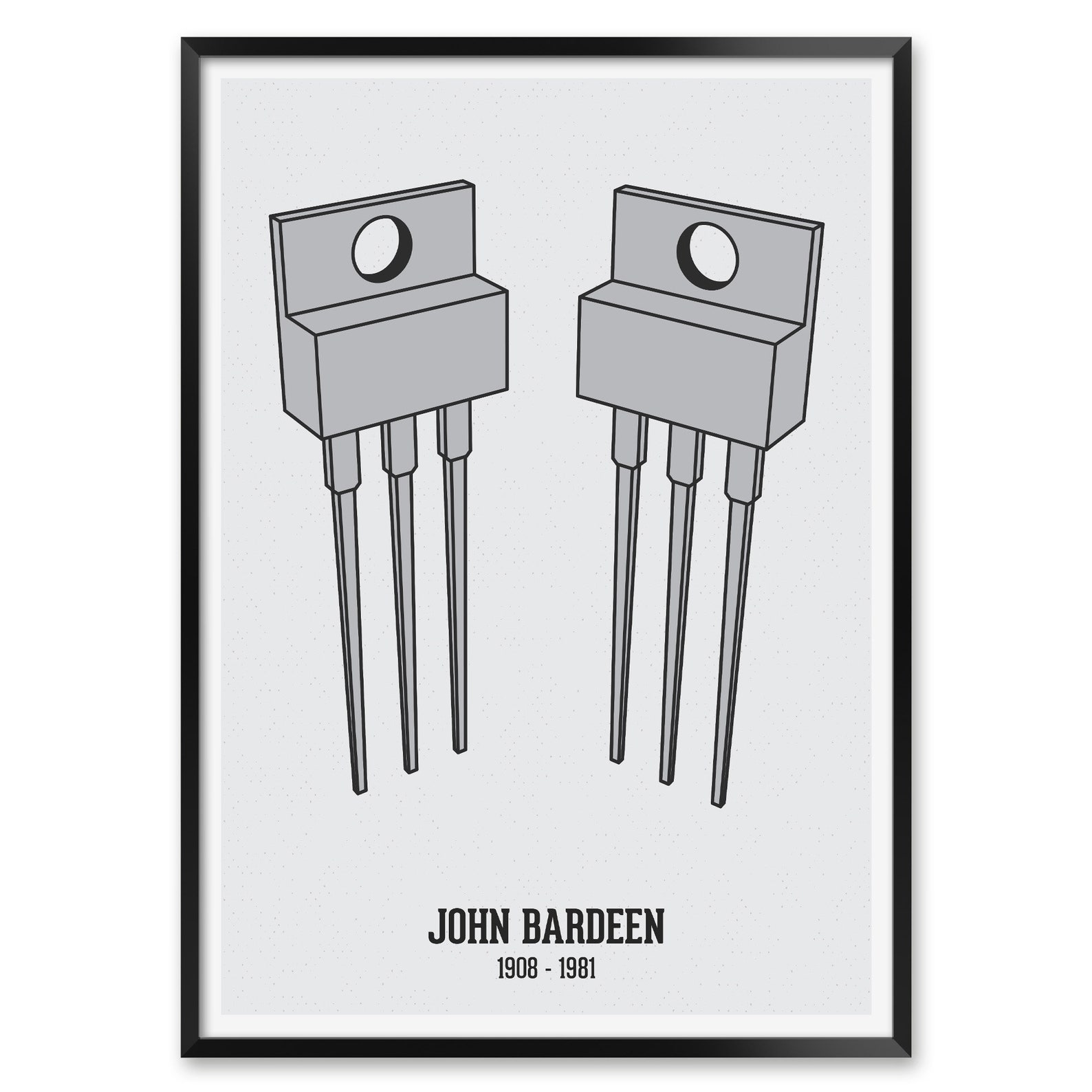 Famous Scientist Poster Science Print John Bardeen Print - Etsy