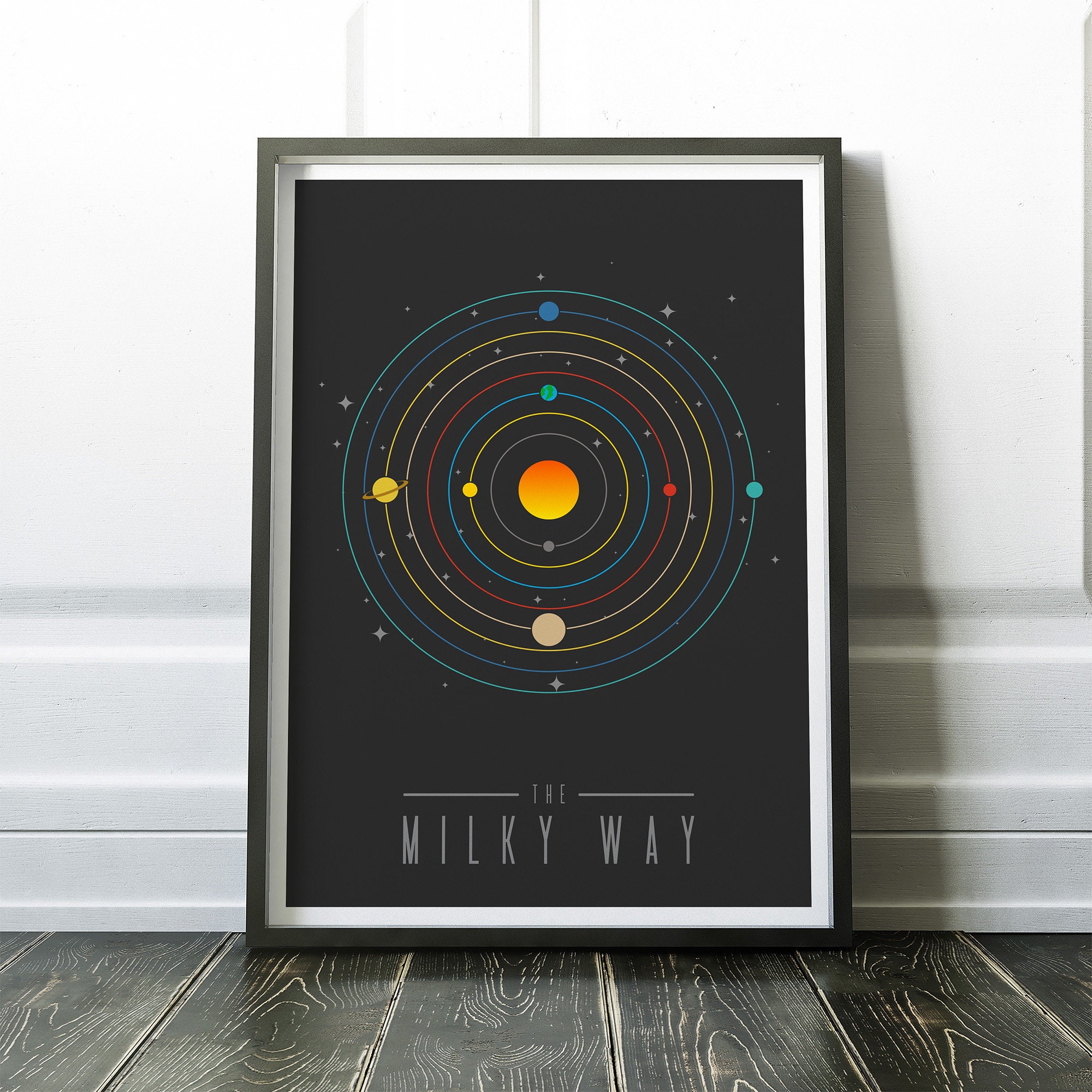Space Related Nursery Room Poster Set of 4 Astronaut Prints - Etsy
