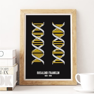 Rosalind Franklin DNA Print, Famous Scientist Poster, Women in Science ...