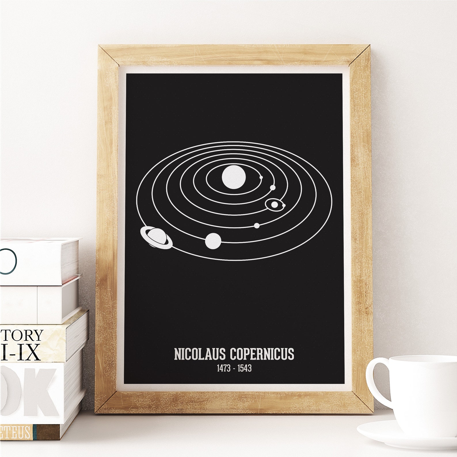 Copernicus Solar System Poster Astronomy Art Space Wall Art - Etsy