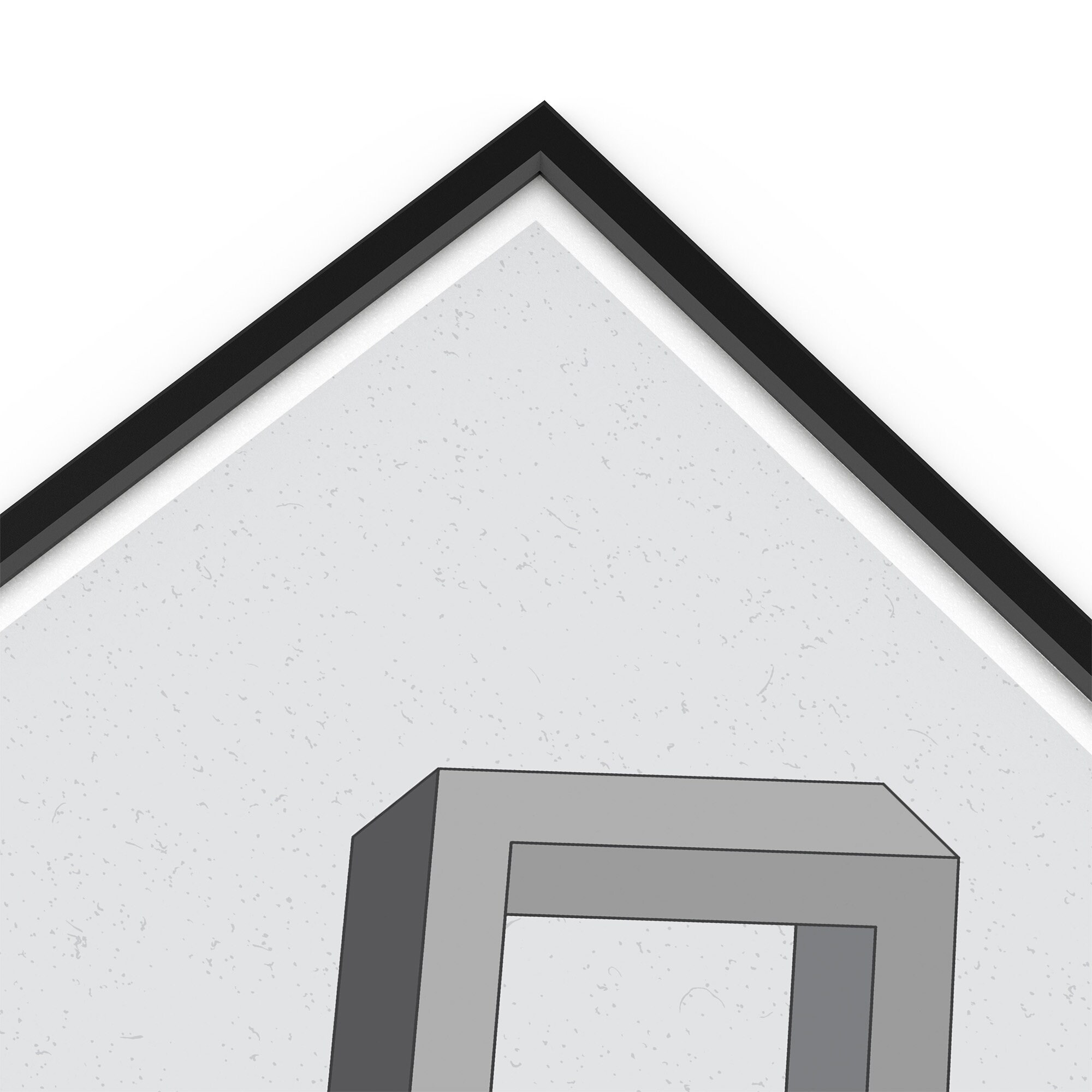 Monochrome Penrose Square Print Optical Illusion Print - Etsy