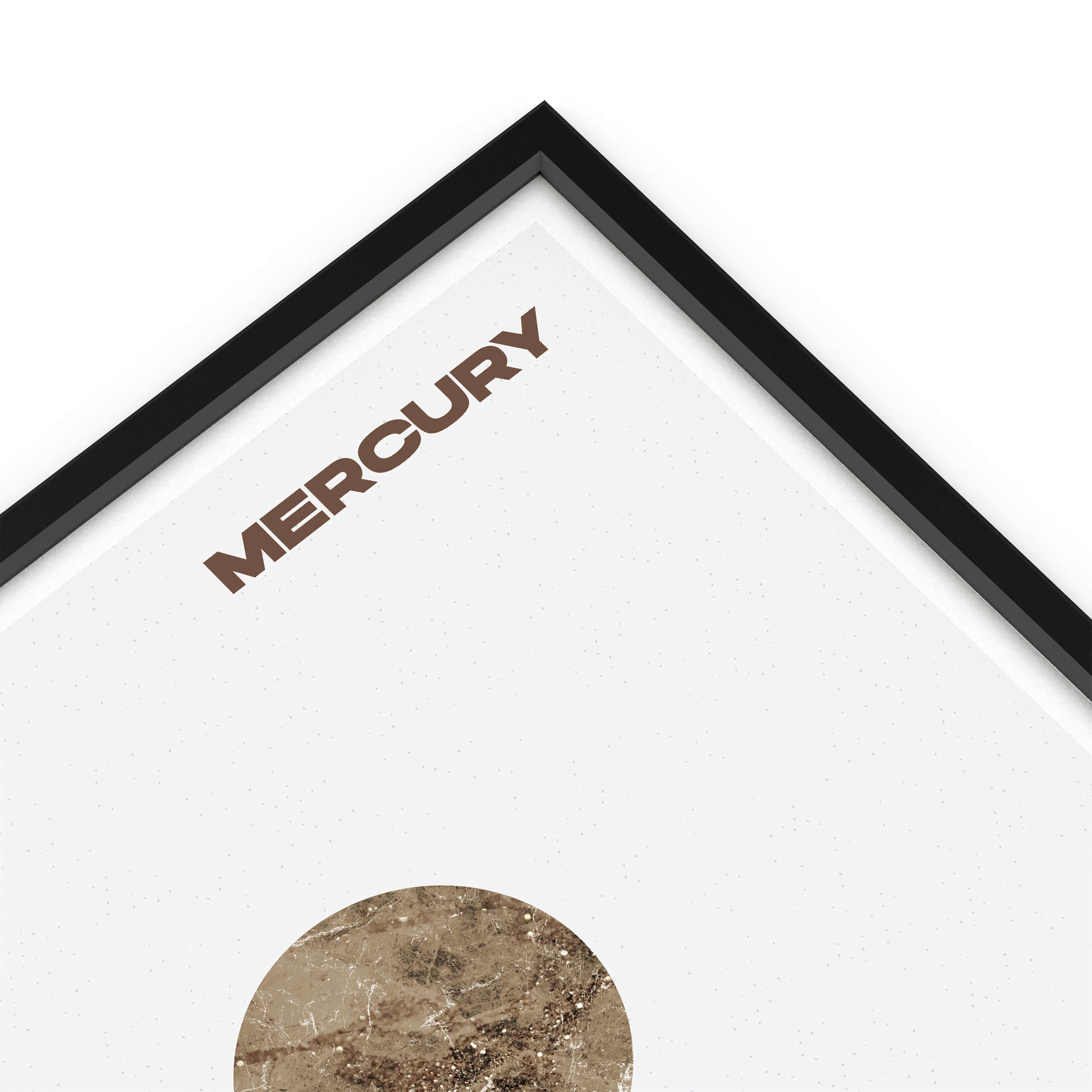 Mercury Planet Poster Marble Textured Solar System Wall Art | Etsy