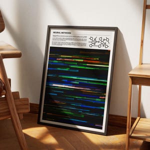 Neural Network Print for Data Scientists, Machine Learning Poster for ...
