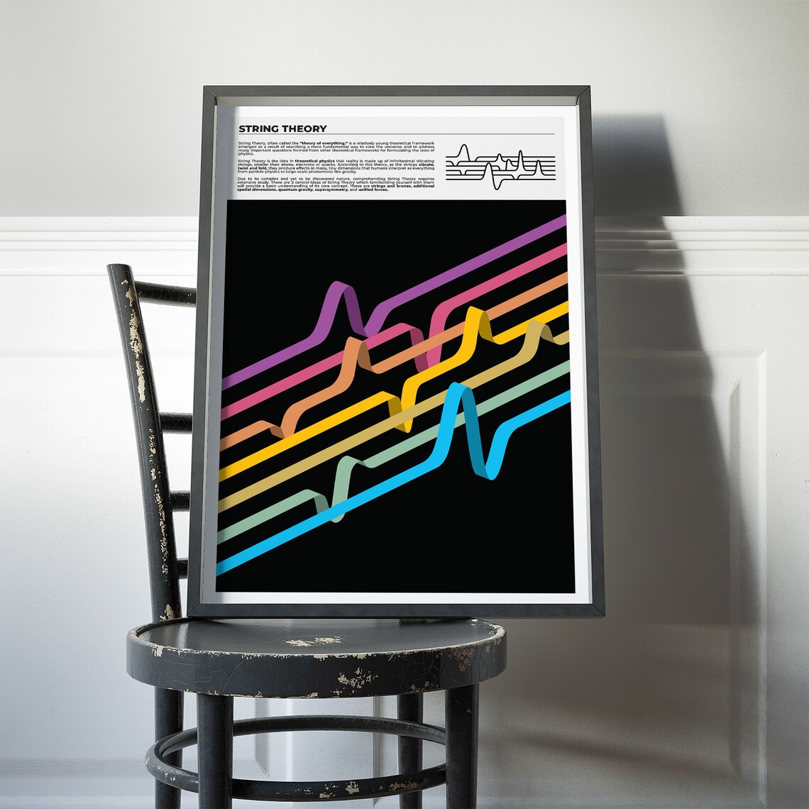 String Theory Art Print for Classrooms Theoretical Physics - Etsy