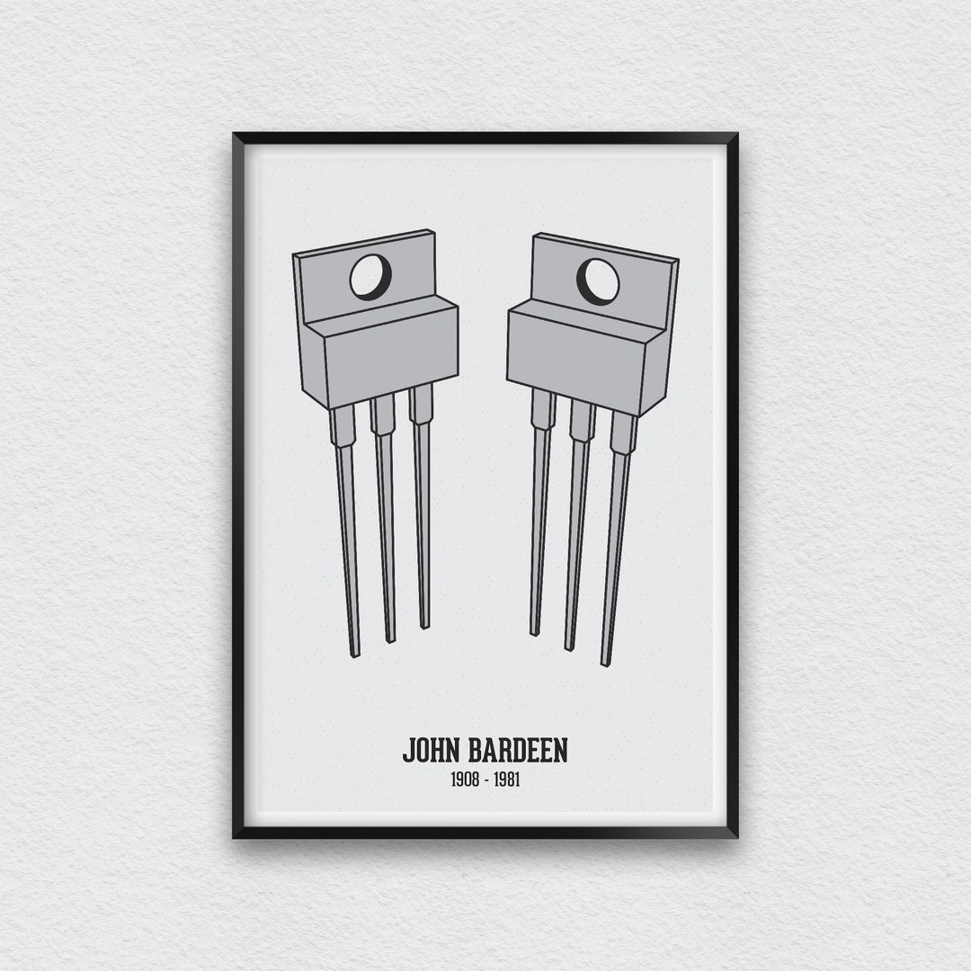 Famous Scientist Poster, Science Print, John Bardeen Print, Classroom ...