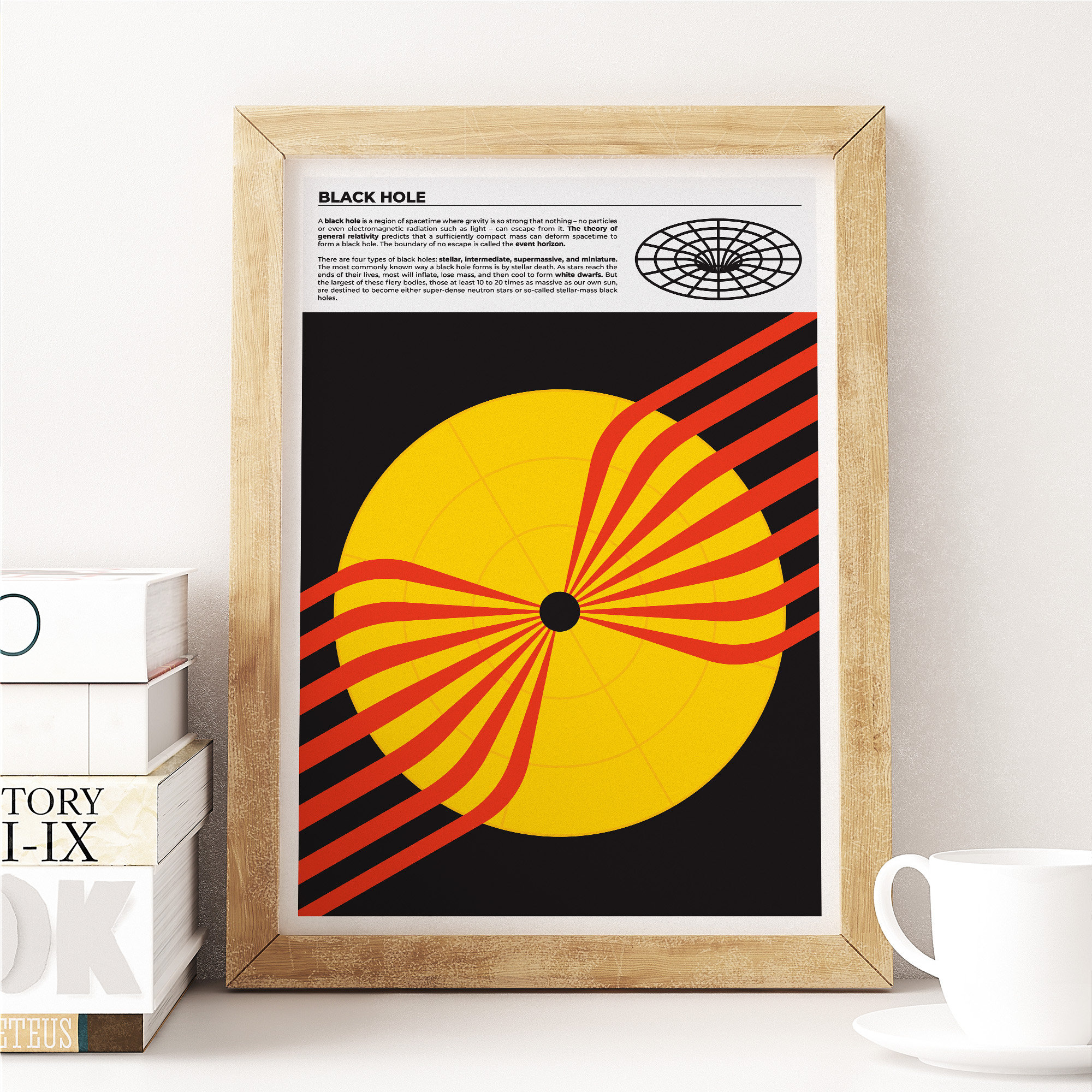 Black Hole Print for Science Lab Decoration Astronomy Poster - Etsy