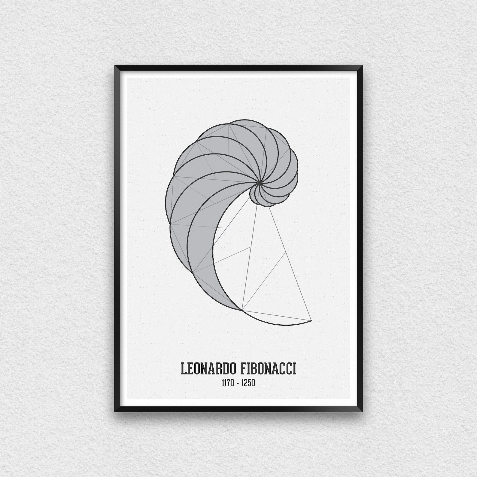 Fibonacci Spiral Wall Art Mathematics Poster Fibonacci - Etsy