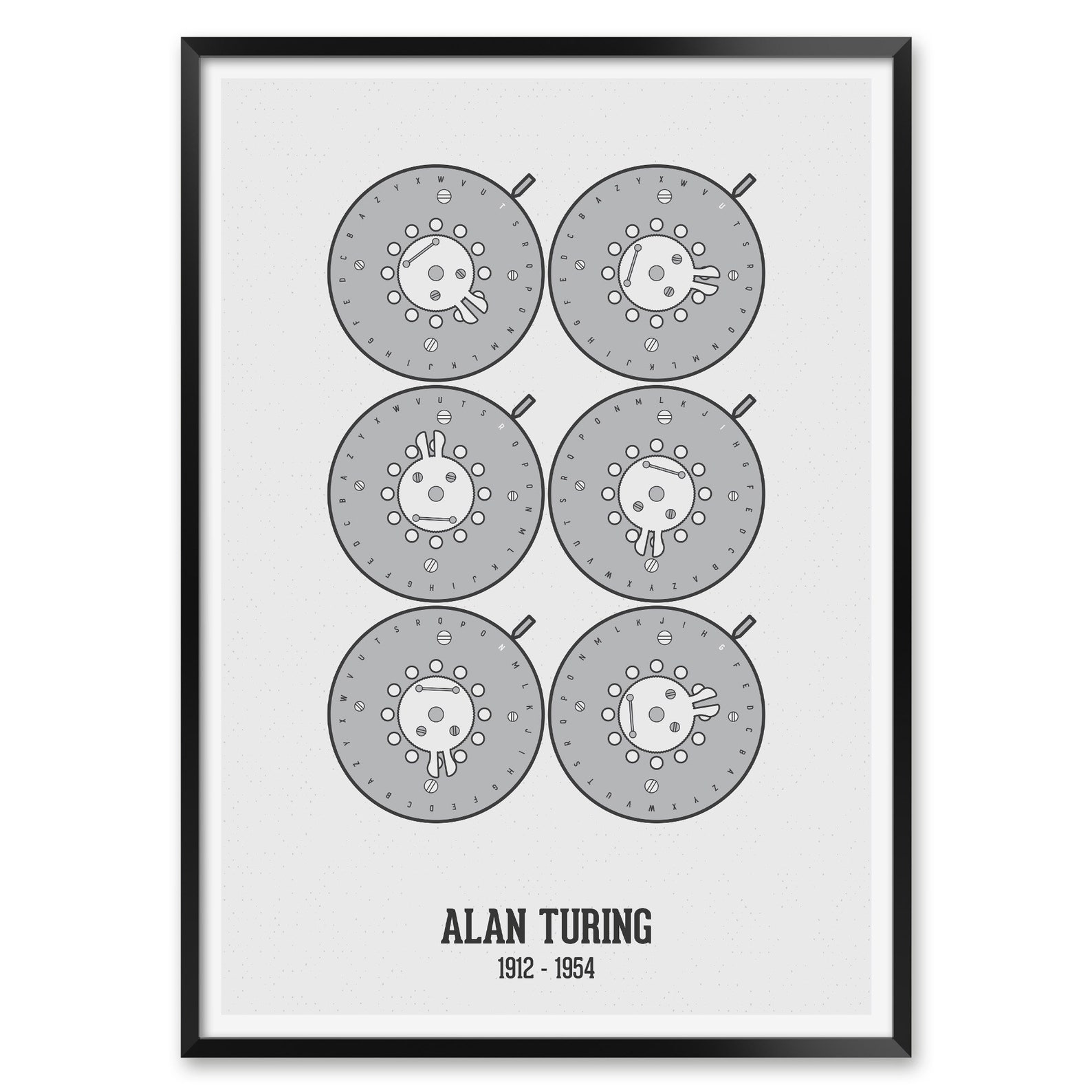 Alan Turing Machine Print Geek Wall Art Programmer Gift - Etsy