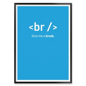 Web Developer Inspirational Quote Poster, Web Designer Poster to Hang ...