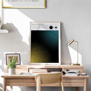 Quantum Entanglement Print for Science Lab and Classrooms, Quantum ...