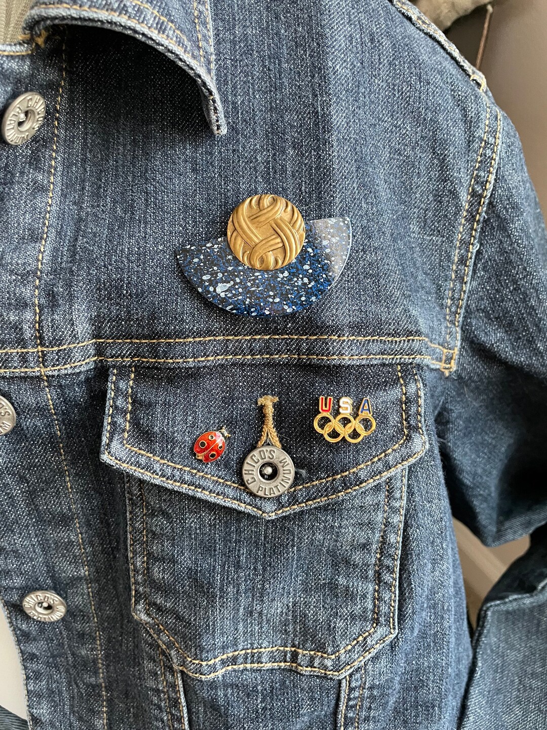 Show Your Colors and Celebrate the USA by Decorating Your Jean Jacket ...