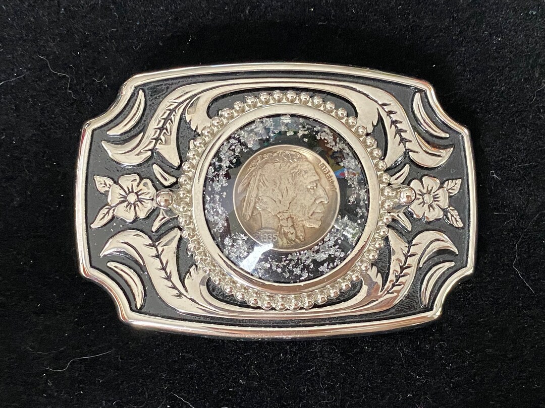 Vintage 1935 Buffalo Nickel Indian Head Nickel Belt Buckle - Etsy