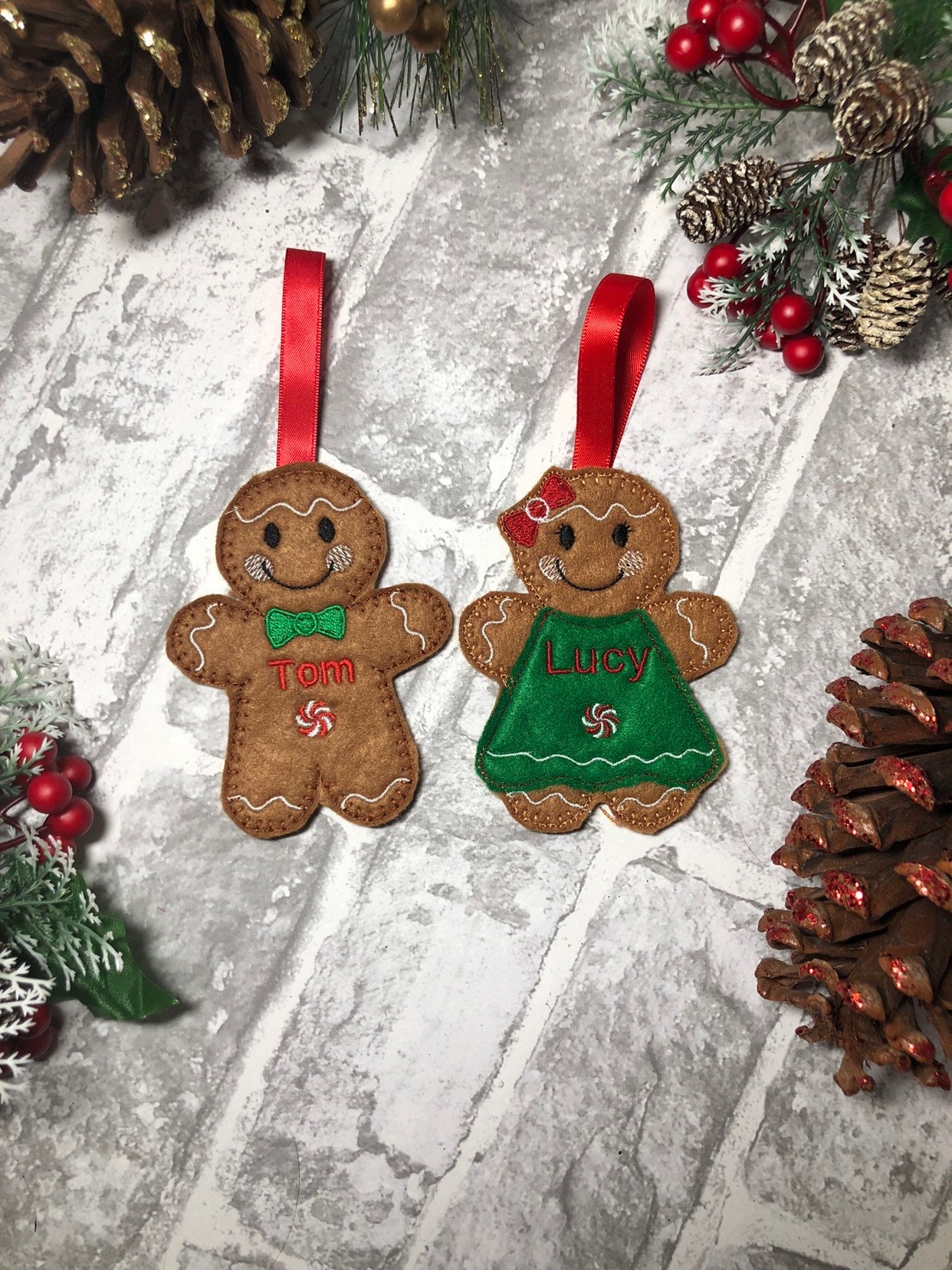 Personalised gingerbread man christmas decoration | Etsy
