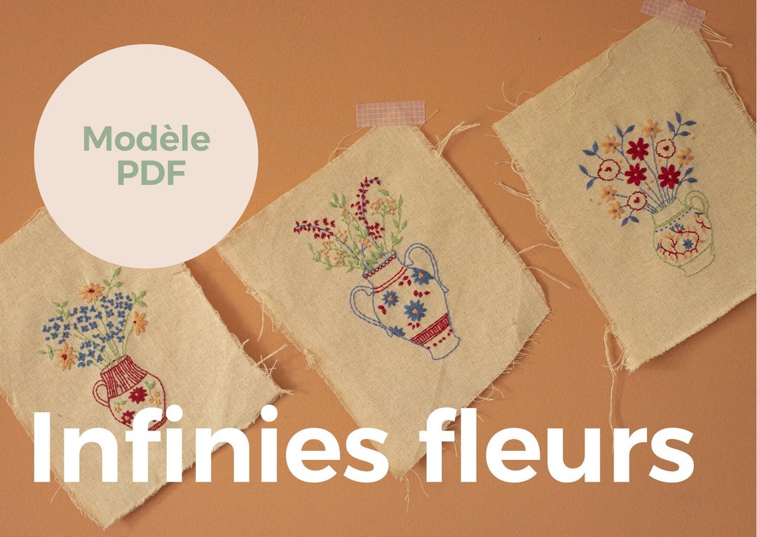 Infinite Flowers (PDF), Embroidery Patterns Flower Bouquets - Etsy