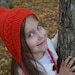 Red Riding Hood Hat. Knitted Pixie - Etsy