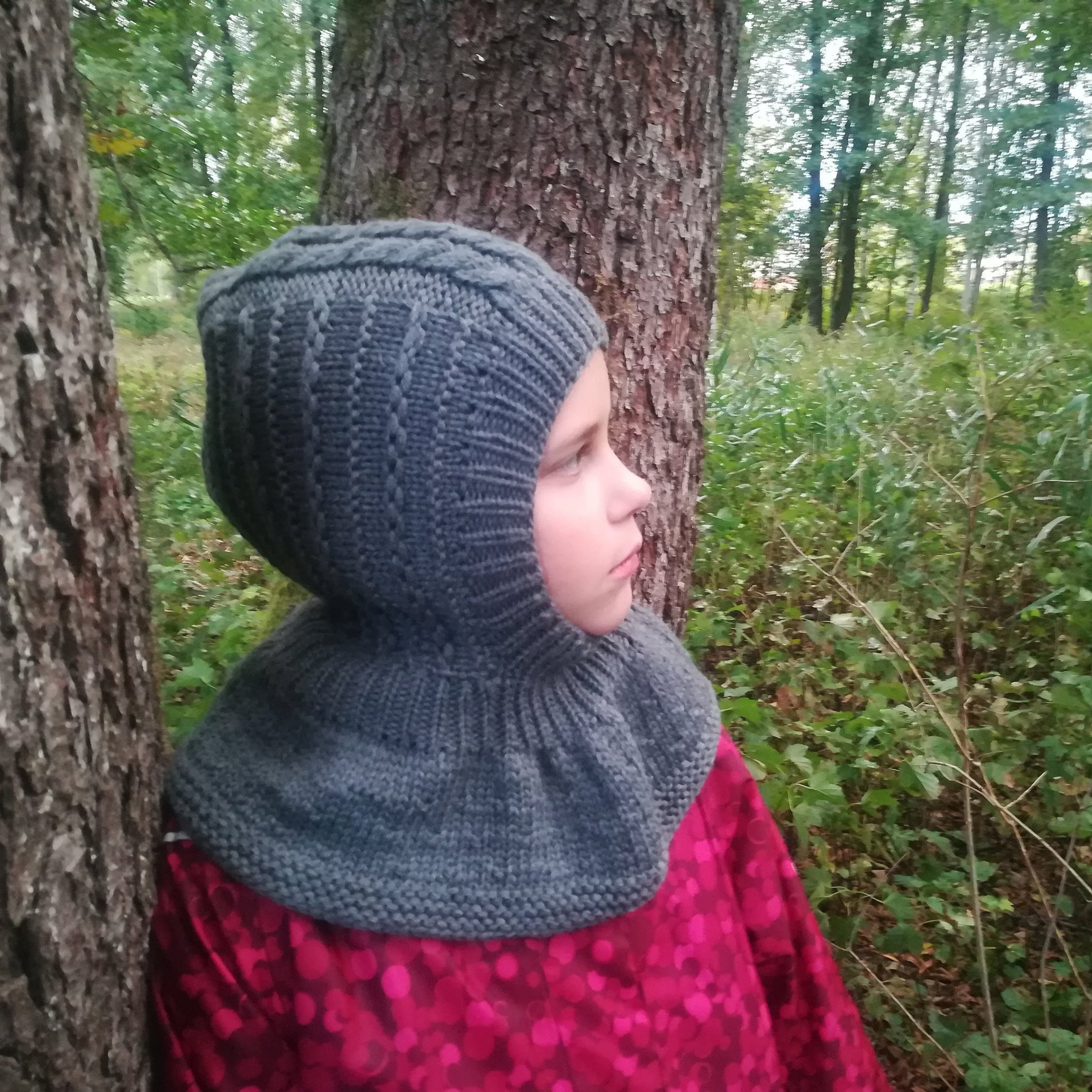 Kids Balaclava.grey Child Balaclava. Merino Wool Balaclava. - Etsy