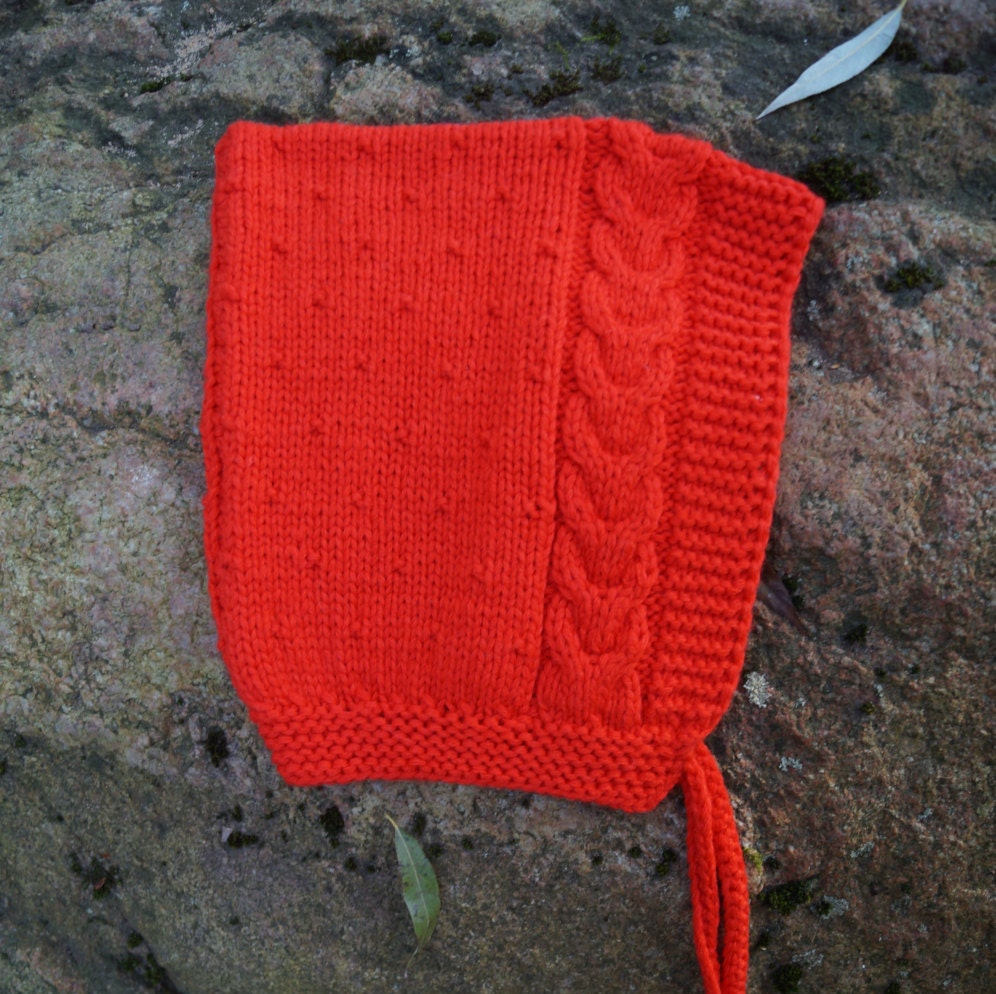Red Riding Hood Hat. Knitted Pixie - Etsy