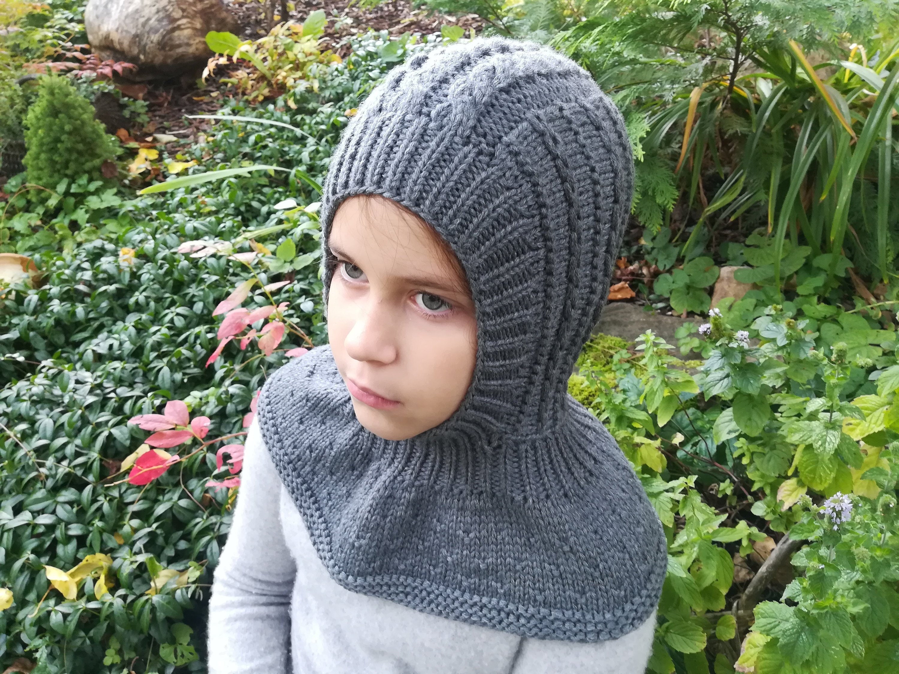 Kids Balaclava.grey Child Balaclava. Merino Wool Balaclava. - Etsy