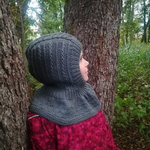 Kids Balaclava.grey Child Balaclava. Merino Wool Balaclava. Baby ...