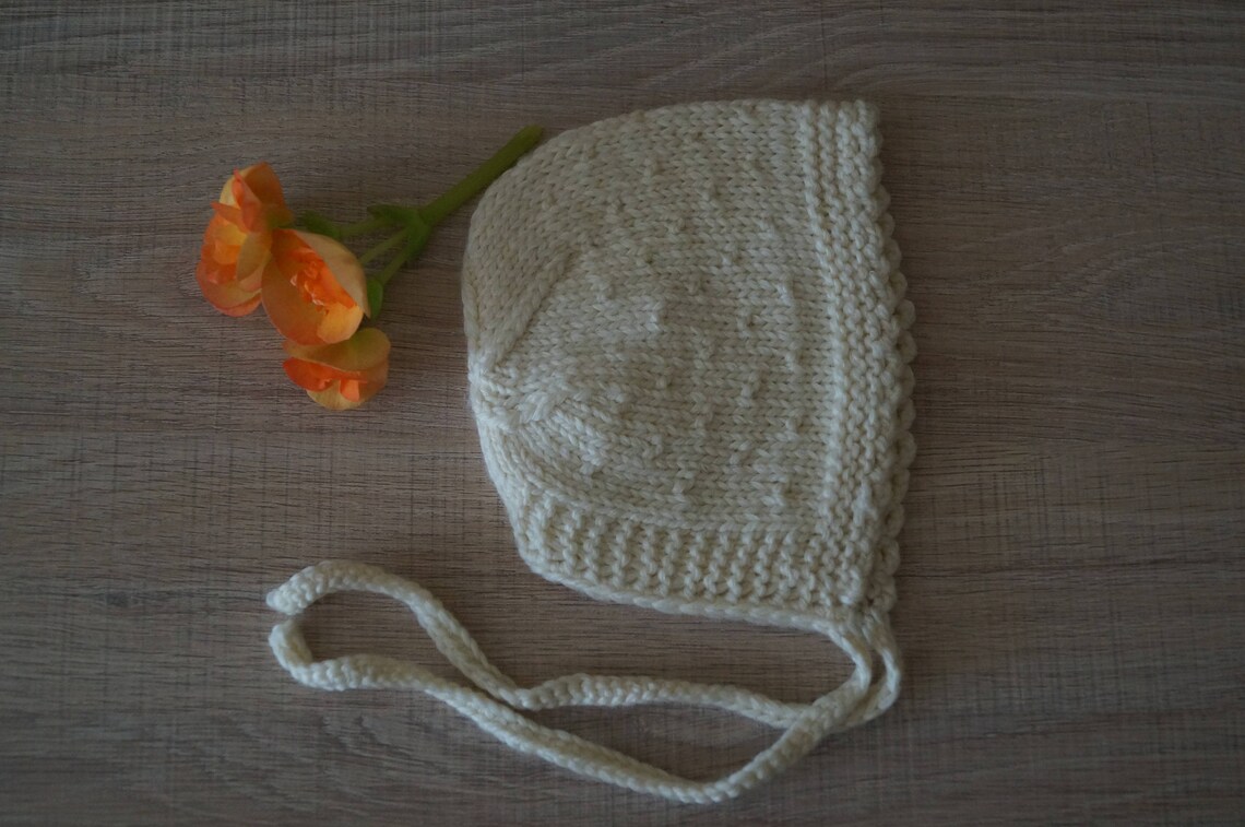 Hospital Hat. Newborn Bonnet. Knitted Baby Hat Baby Bonnet - Etsy