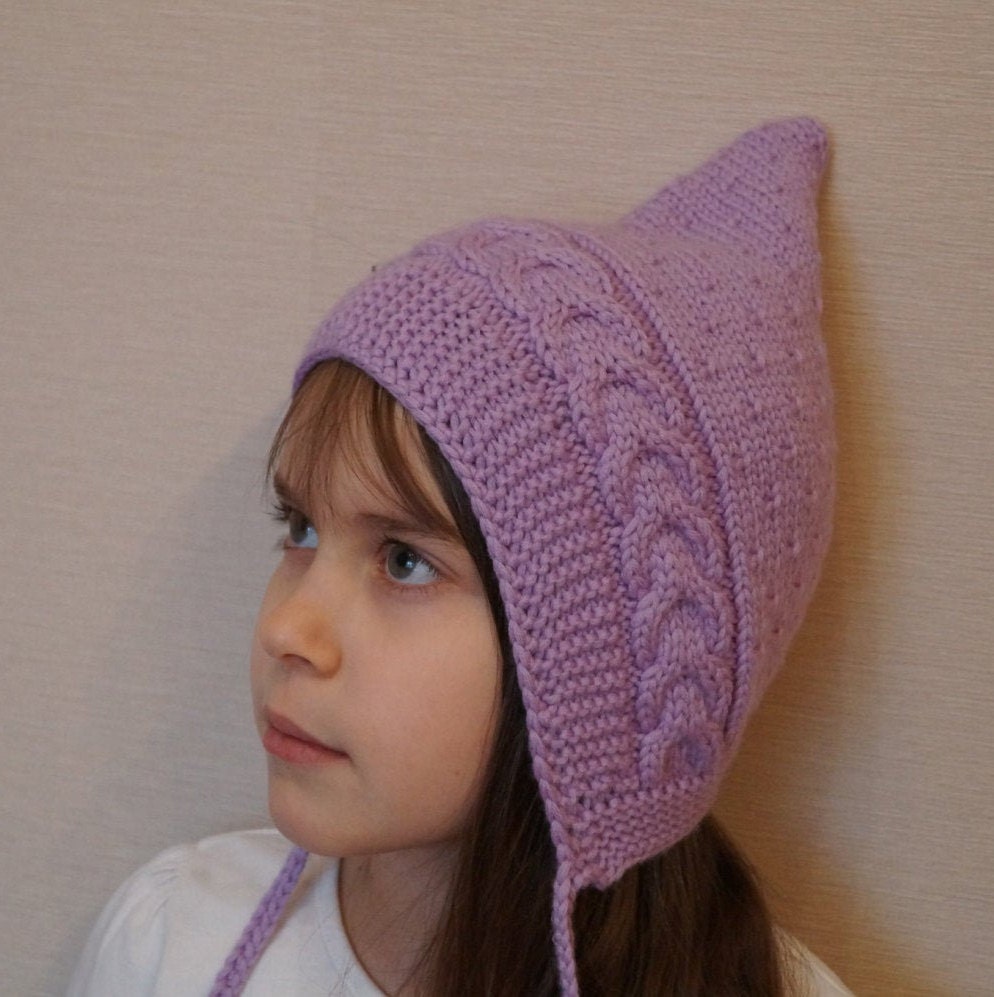 Knitted Pixie Bonnet.baby/toddler/child/teens/adult Pixie - Etsy