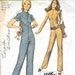Vintage 1970's Simplicity 9142 Jiffy Jumpsuit Sewing Pattern Size 10 ...
