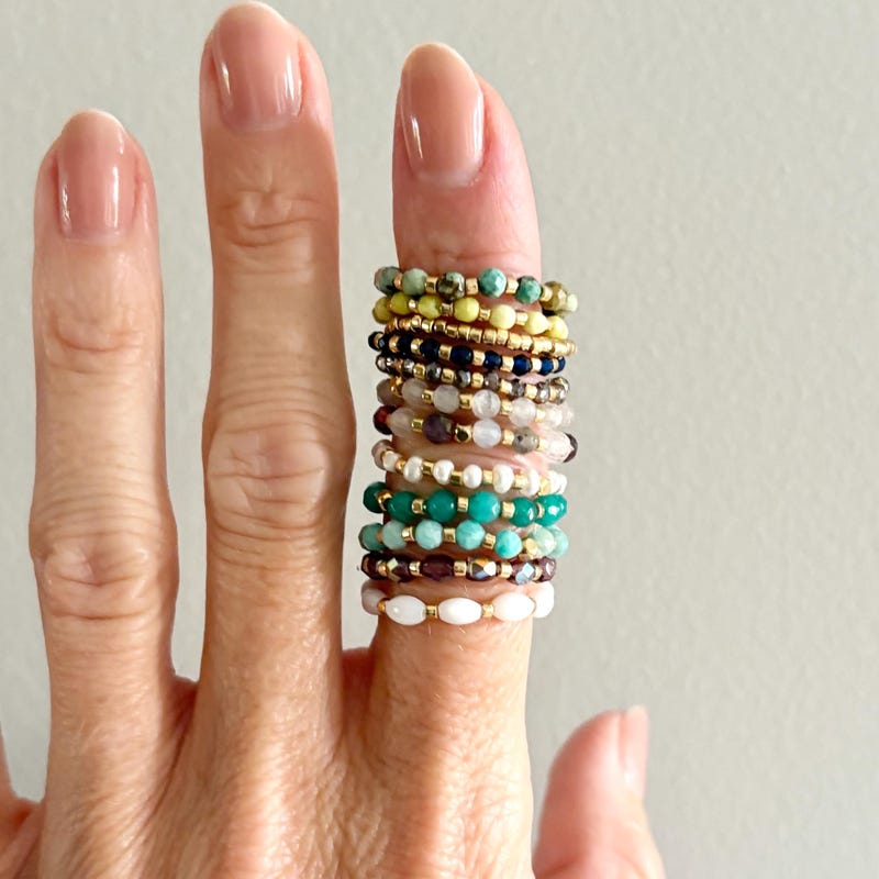 Seed Bead Ring - Etsy